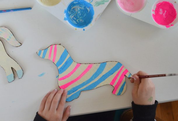 Patterned Cardboard Animals with Templates - ARTBAR