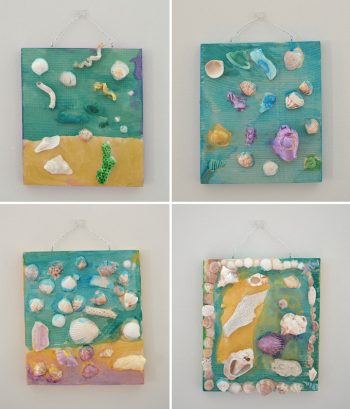 Seashell Collage with Kids - ARTBAR