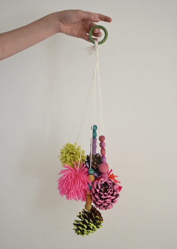 Pinecone Pom-pom Mobiles - ARTBAR