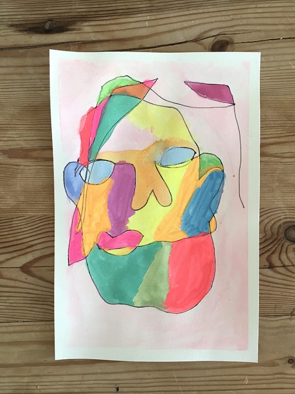 Blind Contour Drawings with Kids - ARTBAR