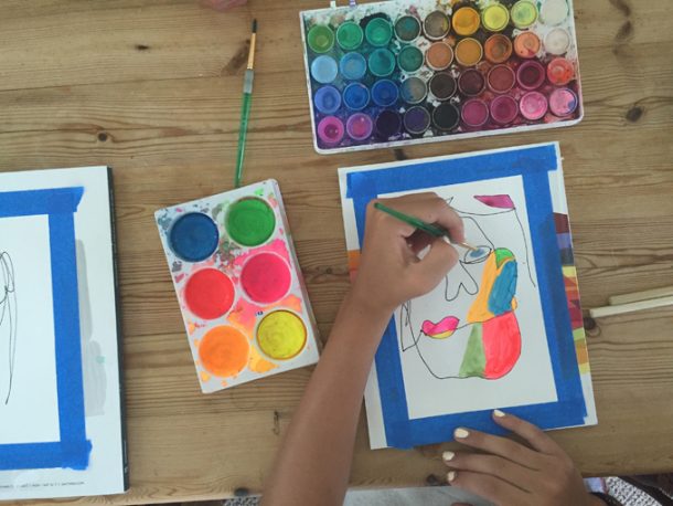Blind Contour Drawings with Kids - ARTBAR
