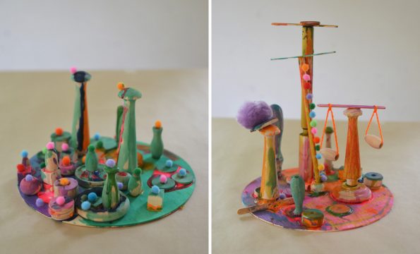 Kids love making wooden sculptures with the prompt "Imaginary ...
