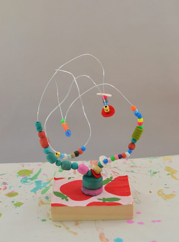 Beaded Wire Maze Sculptures - ARTBAR