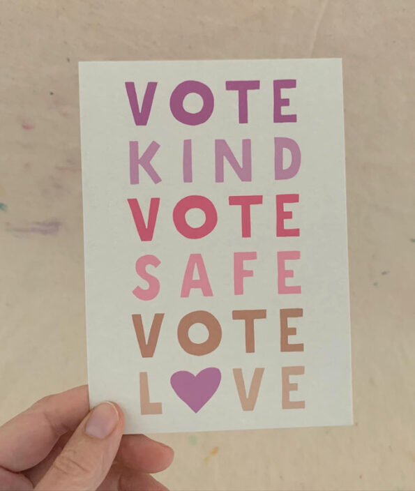 VOTE Postcards and Lawn Signs - ARTBAR