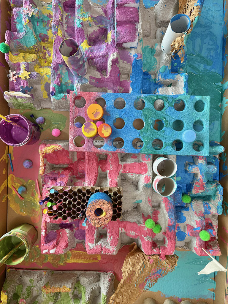Process Art with Recyclables: Collaborative & Big! - ARTBAR