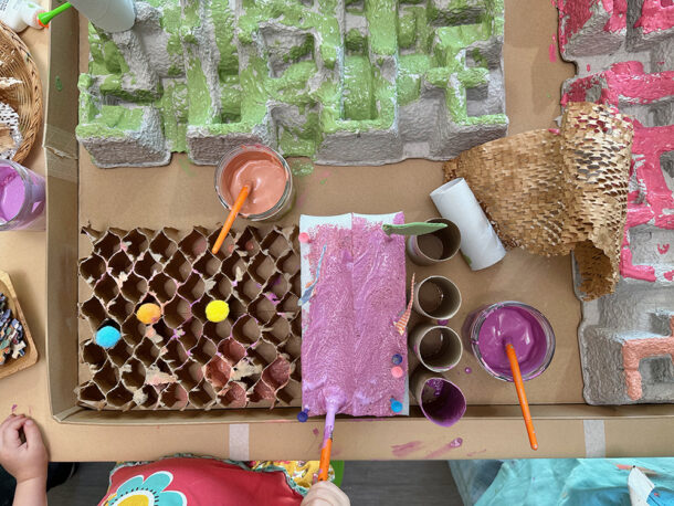 Process Art with Recyclables: Collaborative & Big! - ARTBAR